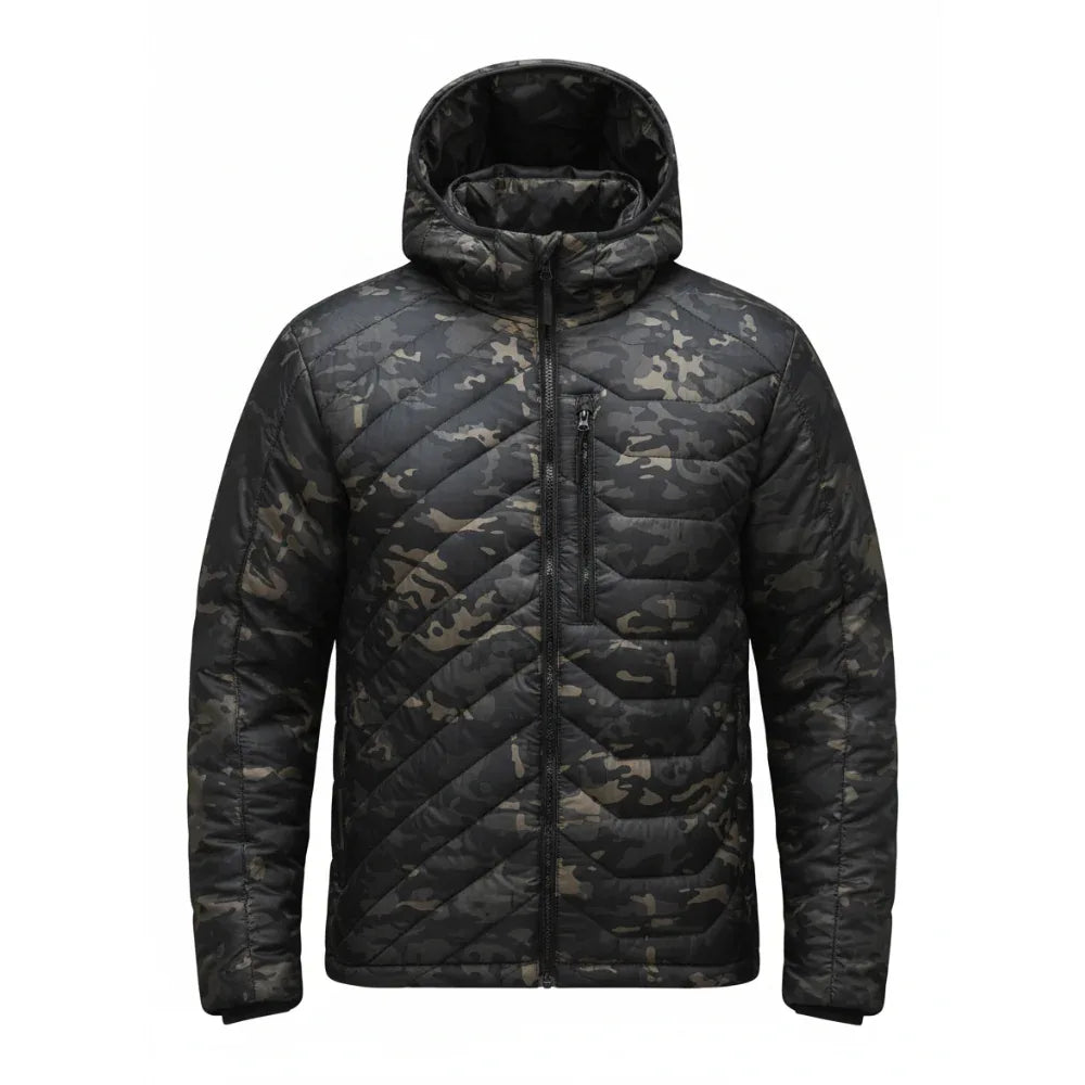 Black camouflage down jacket | French military surplus | Surplus militaire