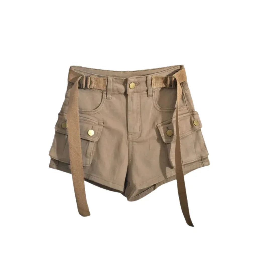 Women's military khaki shorts | Military surplus France | Surplus militaire
